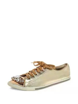 Miu Miu Crystal-embellished Sneakers