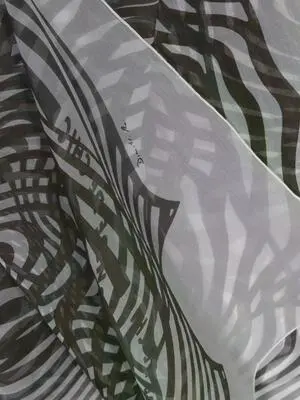 Hermès 2010s Abstract-pattern Semi-sheer Scarf