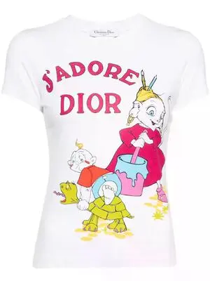 Dior 2002 J'adore Graphic-print T-shirt - White