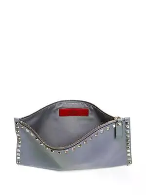 Valentino Garavani Stud-embellished Leather Clutch Bag