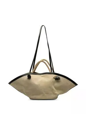JIL SANDER Canvas Sombrero Satchel