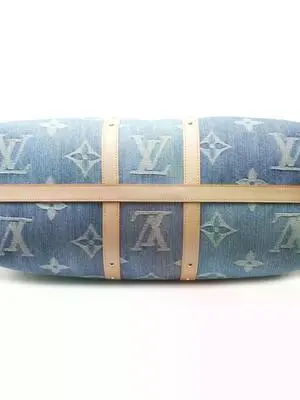 LOUIS VUITTON Keepall Bandouliere 45 Tote Bag - Blue