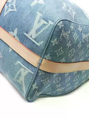 LOUIS VUITTON Keepall Bandouliere 45 Tote Bag - Blue