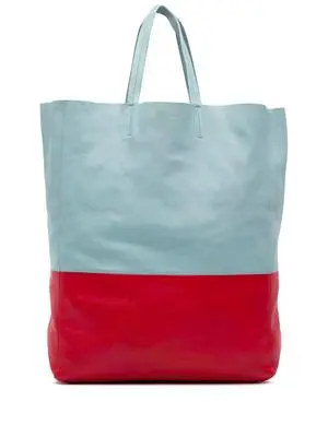 Celine 2012 Bicolor Leather Vertical Cabas Tote