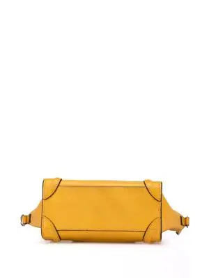 Celine 2013 Nano Leather Luggage Tote Satchel - Yellow