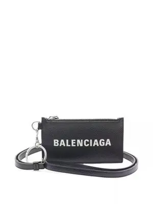 Balenciaga 2010-2025 Leather Cash Card Holder - Black