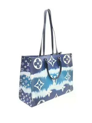 LOUIS VUITTON 2019 Monogram Giant Escale Onthego Gm Satchel - Blue