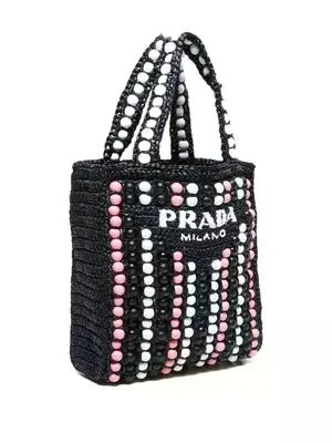 Prada 2000s Raffia Tote Bag
