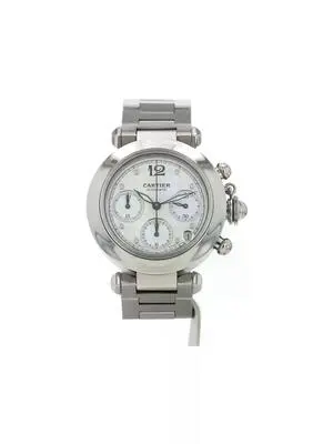 CARTIER 2000s Pasha Chronograph 36mm - White