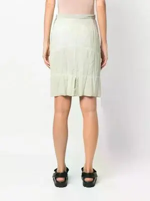 Comme Des Garçons High-waisted Ruched Straight Skirt