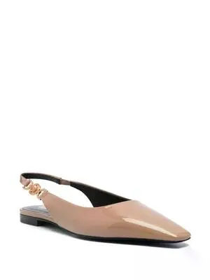 Versace Medusa Plaque Ballet Flats