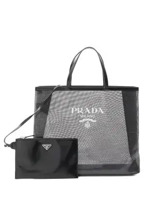 Prada 2010s Sequin Leather Tote Bag