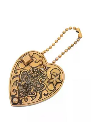 Gucci 1980-2000 Heart-shaped Key Charm - Gold