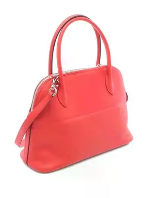Hermès 27 Bolide Handbag With Detachable Strap - Red