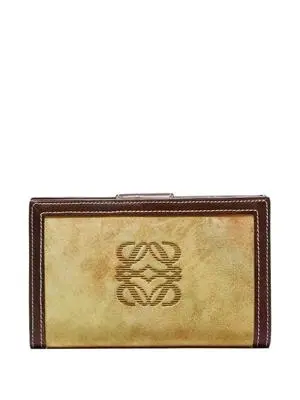 Loewe 1990s Anagram Stitched Wallet