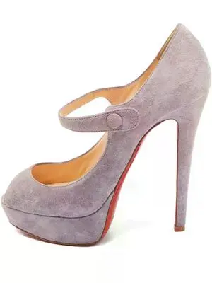 CHRISTIAN LOUBOUTIN 110mm Zeppa Peep-toe Pumps - Purple