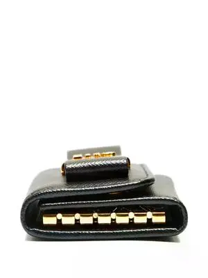 Prada 2010-2020s Saffiano-bow Key Case