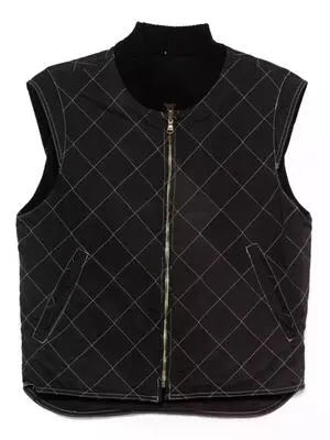 Loro Piana 2000s Diamond-stitching Vest