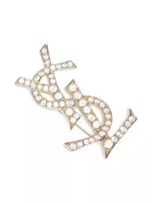Saint Laurent 1980-2000 Logo-plaque Brooch