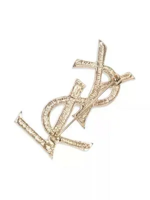 Saint Laurent 1980-2000 Logo-plaque Brooch
