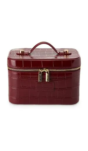 ETOILE COLLECTIVE ETOILE COLLECTIVE X REVOLVE Mini Vanity Case Burgundy Croc