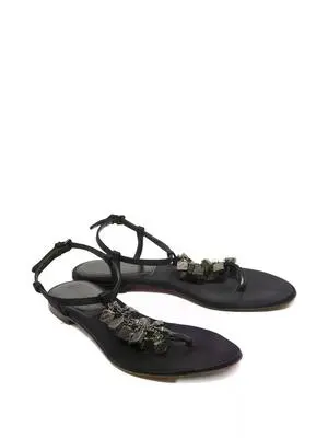 Burberry Leather Flat Sandals