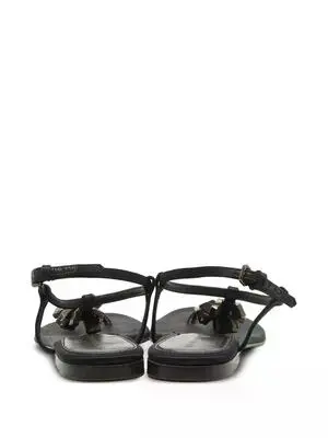 Burberry Leather Flat Sandals