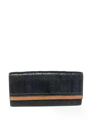 Carolina Herrera Leather Wallet - Blue