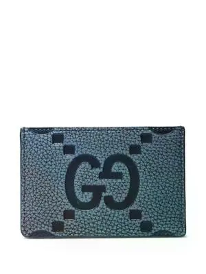 Gucci 2020-2025 Maxi Gg Leather Cardholder - Grey