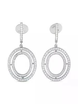Ivanka Trump 18k White Gold Diamond Drop Earrings - Silver