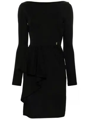 John Galliano 2010 Boat-neck Midi Dress - Black