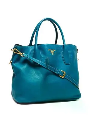 Prada Leather 2way Tote Bag