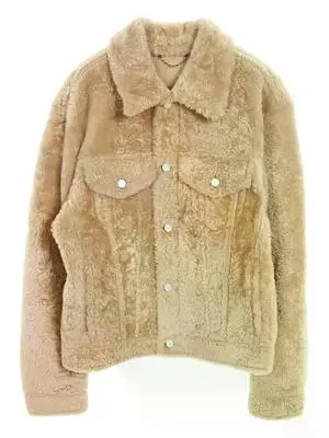 LOUIS VUITTON 2010s Buttoned Shearling Jacket