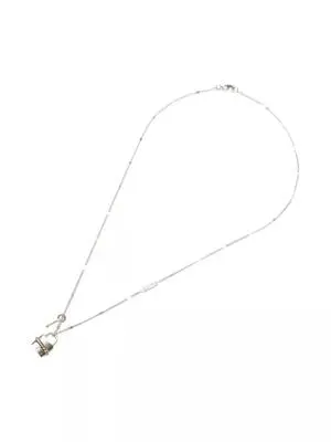 Chloé 2000s Padlock Necklace - Silver