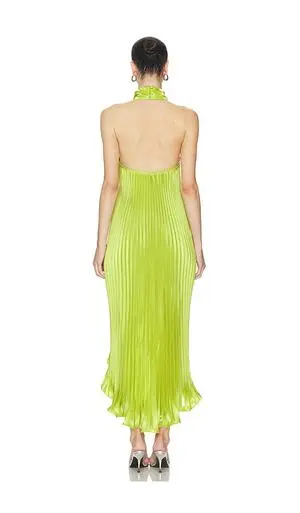 L'IDEE Caribbean Mini Dress - Lime Gloss
