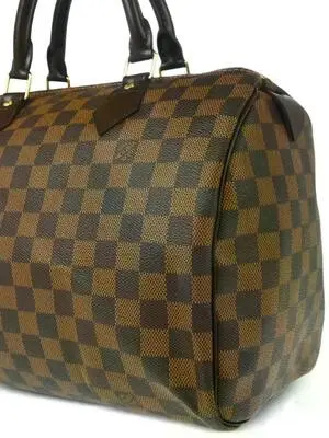 LOUIS VUITTON Damier Speedy 30 Travel Bag - Neutrals