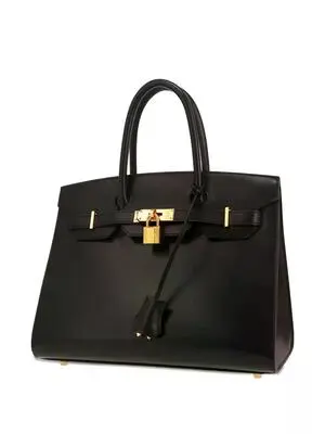 Hermès 2022 Birkin 30 Leather Handbag - Black