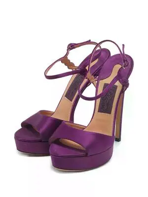 FERRAGAMO 100mm Satin Sandals