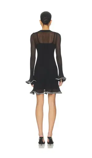 Simkhai Zelda Long Sleeve Mini Dress - Black
