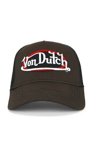 VON DUTCH Over Flow Trucker Hat - Black