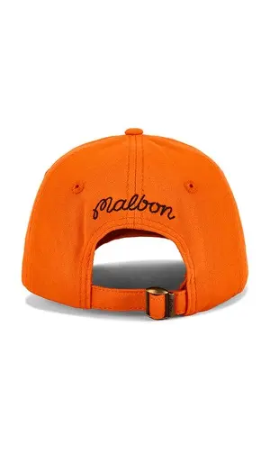 MALBON Waxed Cotton Strapback Hat