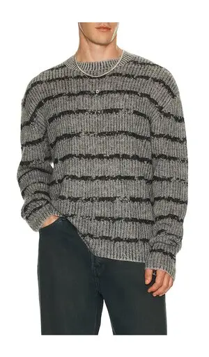 ALLSAINTS Dissolved Crew Neck Sweater