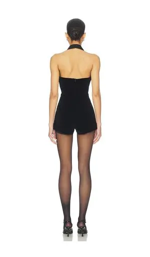 ALL THE WAYS Jemma Velvet Romper