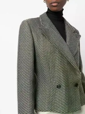 Giorgio Armani 1990s Bouclé Double-breasted Jacket