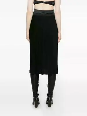 Dior 1970s Wool Midi Skirt