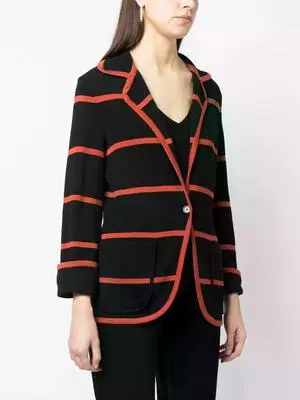 Saint Laurent Pre-owned 1970s Striped Blazer