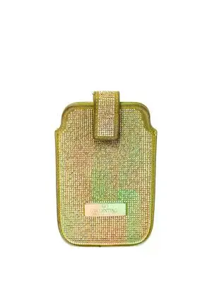Valentino Garavani Rhinestone-embellished Iphone Case - Green