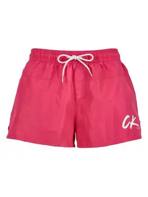 Calvin Klein Logo-print Swimsuit Shorts - Pink