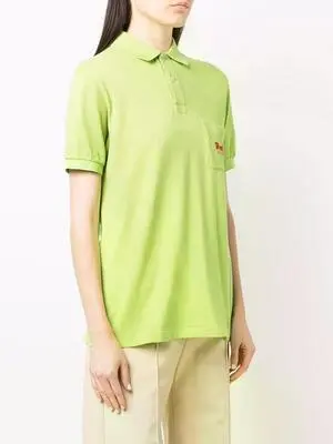 Celine 1990s Logo Embroidered Polo Shirt