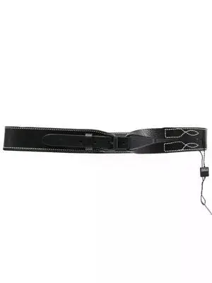 Gianfranco Ferre 1990s Stitch-detailed Belt - Black